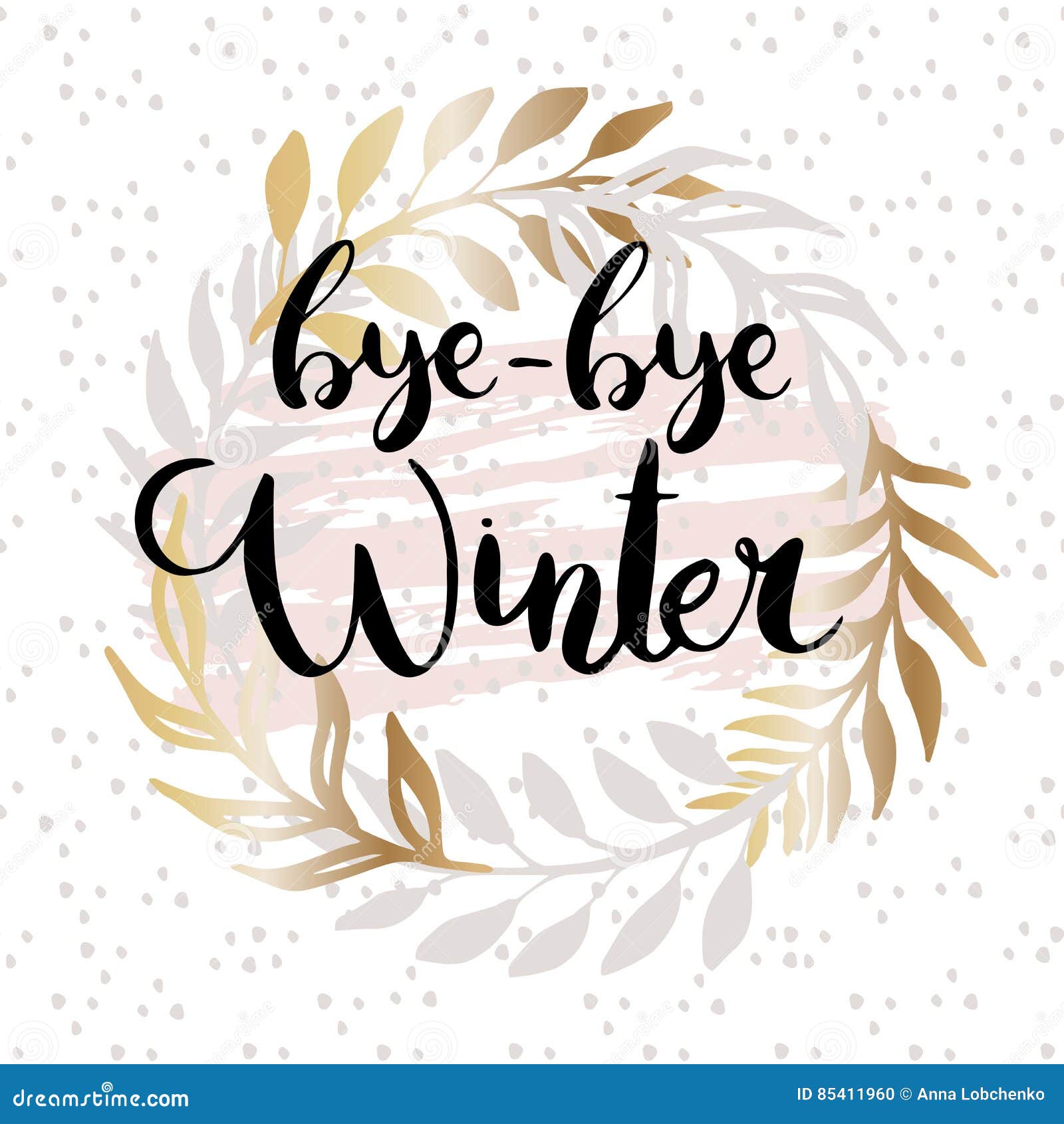 Bye bye winter stock illustration. Illustration of cover - 85411960