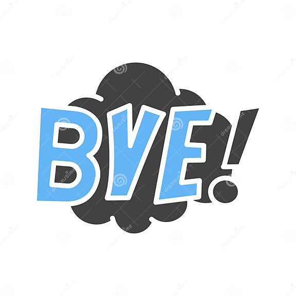 Bye Icon Image. stock vector. Illustration of symbol - 290140952