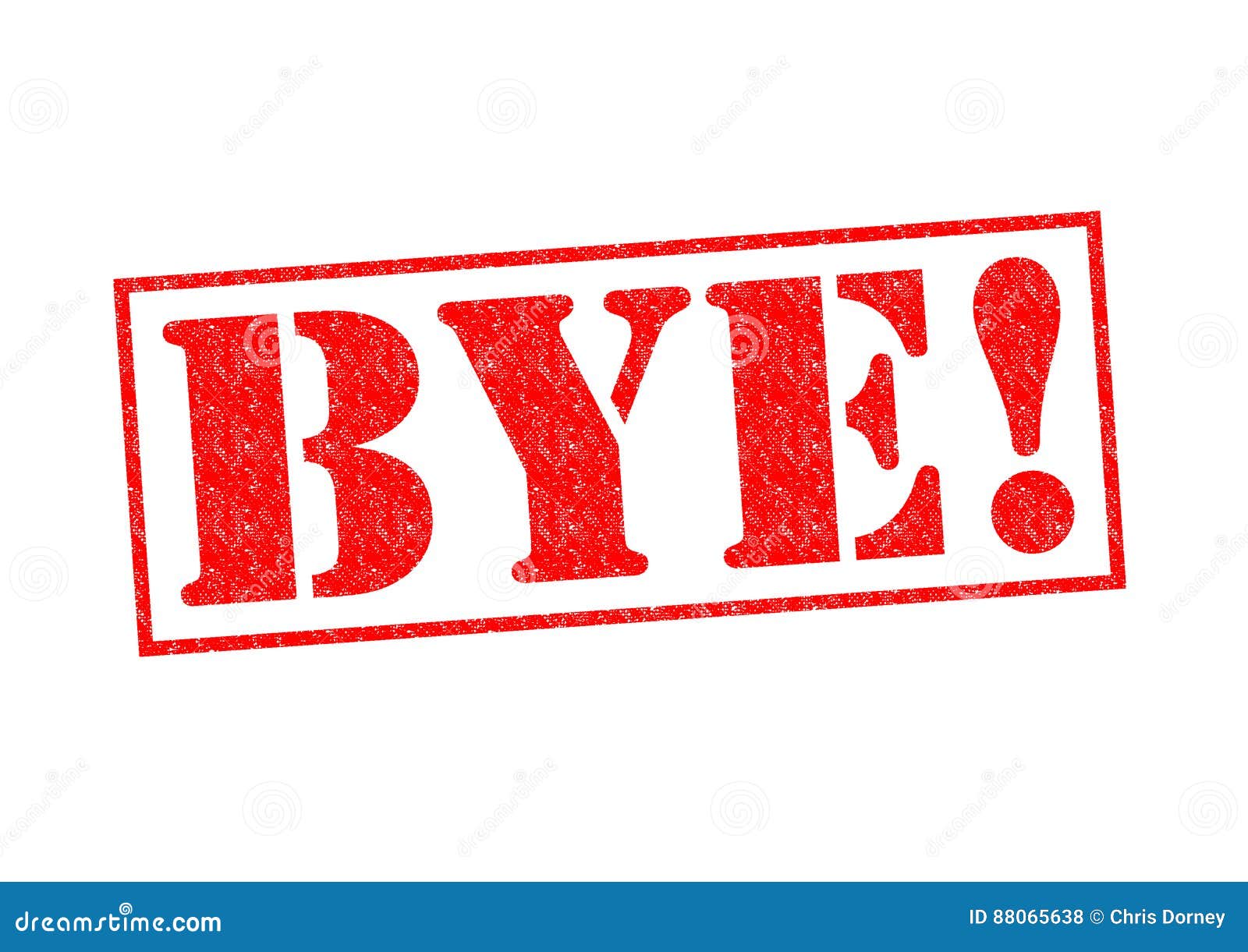 BYE! stock illustration. Illustration of stamped, label - 88065638