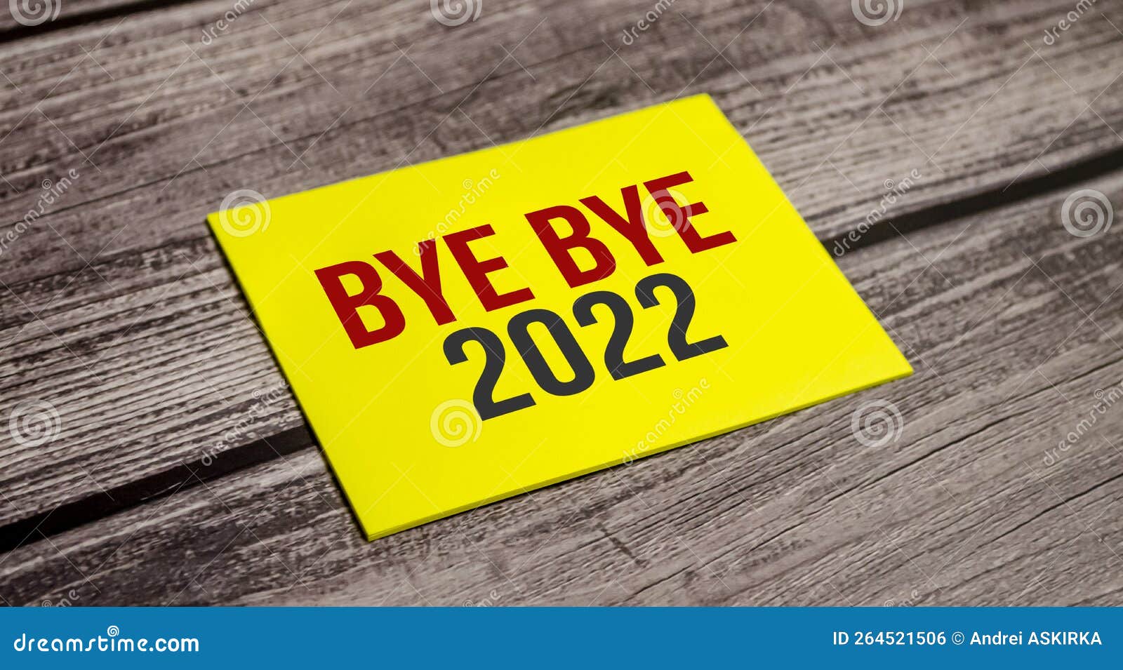 BYE BYE 2022 Text on Business Paper on Office Table Stock Photo - Image ...