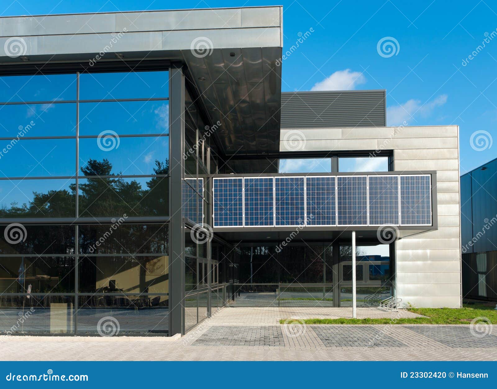 Byggande modernt kontor arkivfoto. Bild av elektriskt - 23302420