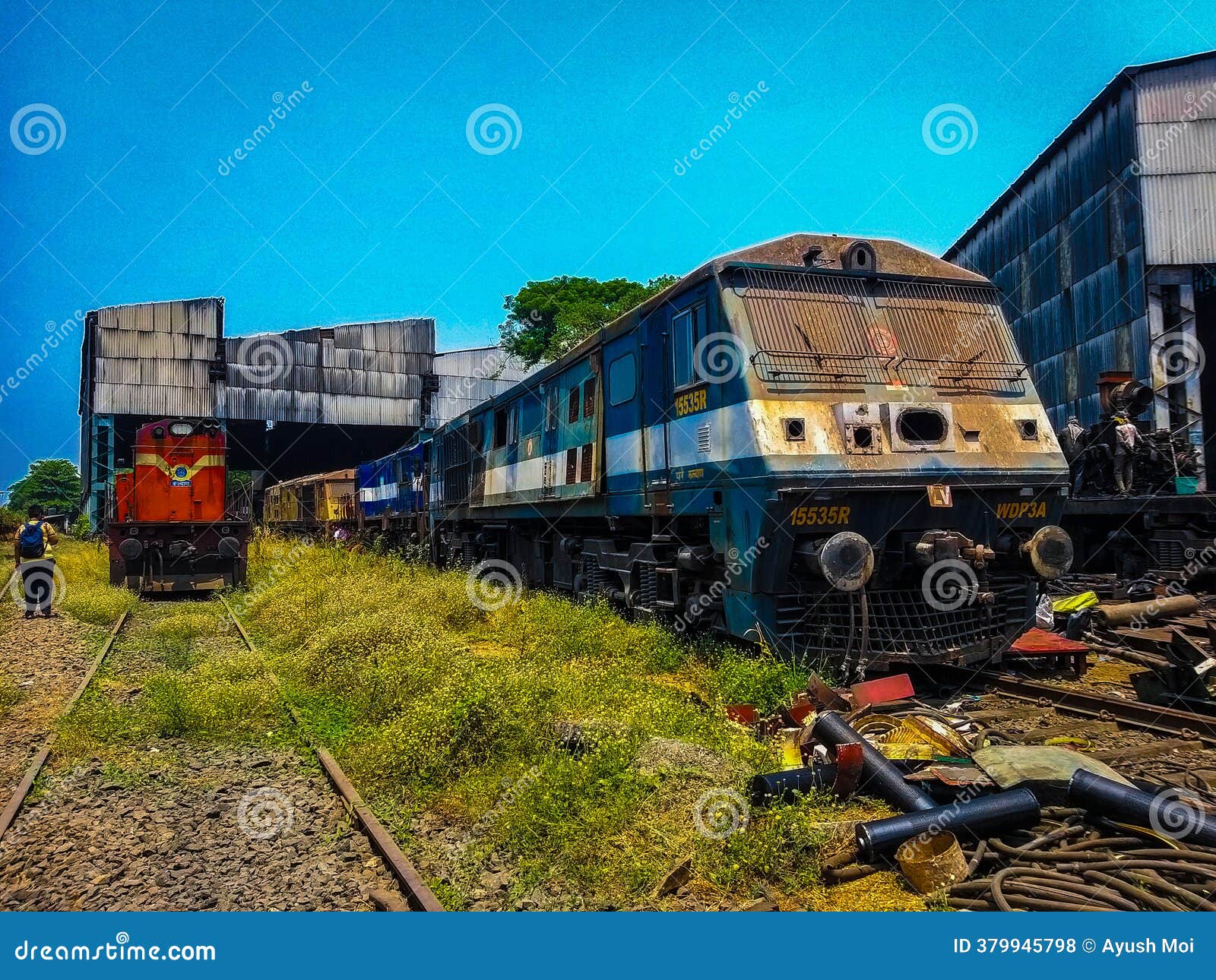 Trains Scrapped Steam Locomotives Editorial Photo | CartoonDealer.com ...