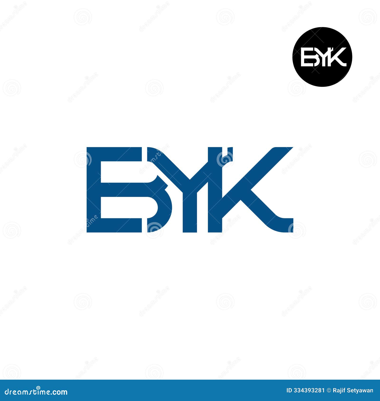 BYK Logo Letter Monogram Design Stock Vector - Illustration of initial ...