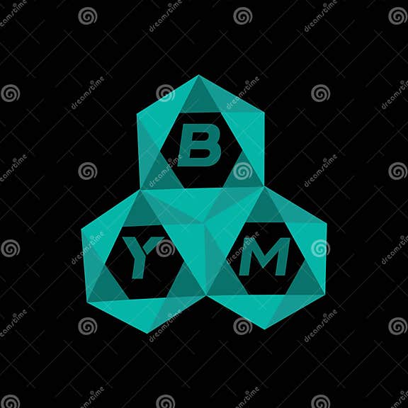 BYM Creative Minimalist Letter Logo. BYM Unique Vector Initials ...