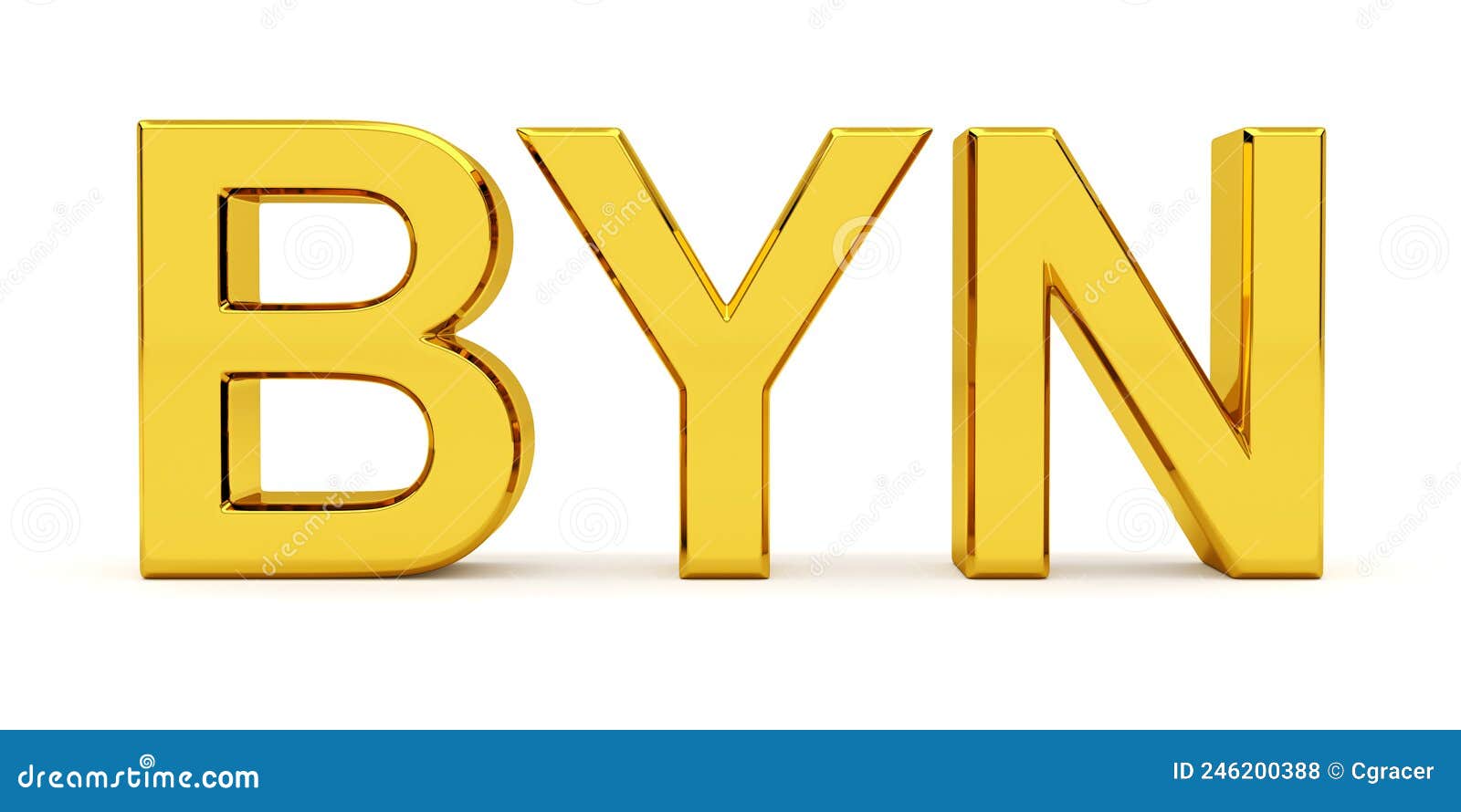 BYN Belarusian Ruble Currency Code Stock Illustration - Illustration of ...