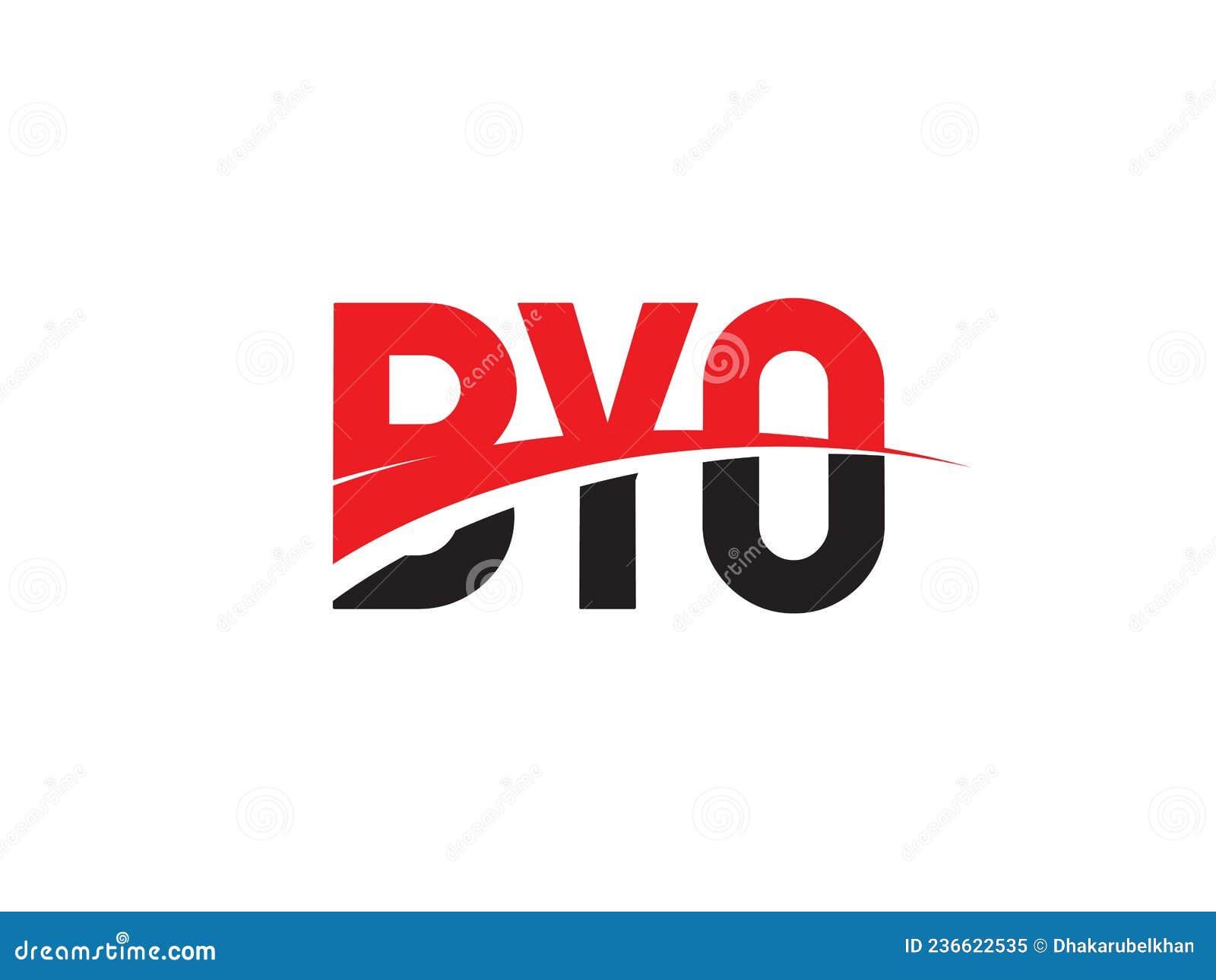 BYO Letter Initial Logo Design Vector Illustration Stock Vector ...