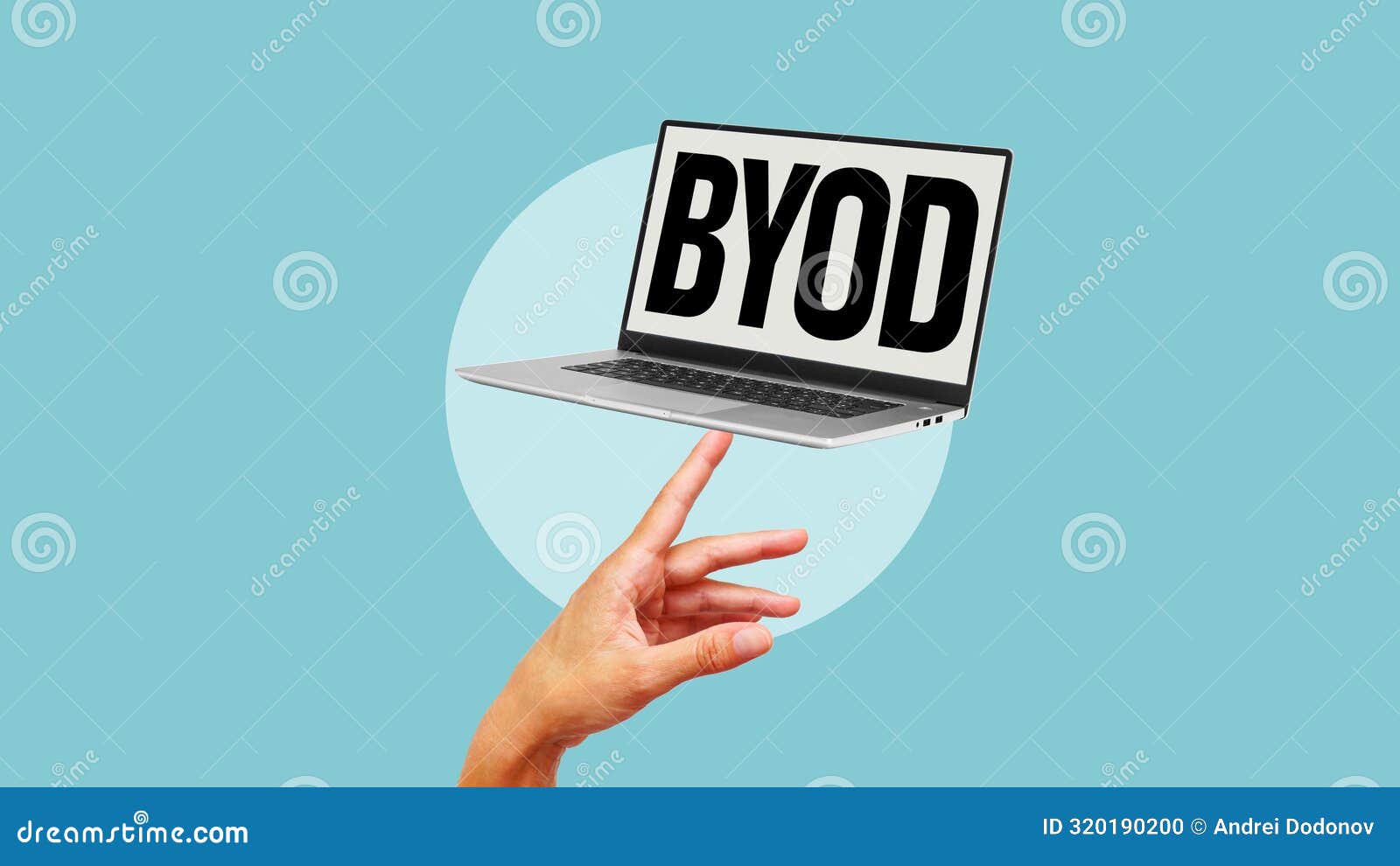 BYOD Bring Your Own Device is Shown Using the Text Stock Photo - Image of access, byod: 320190200