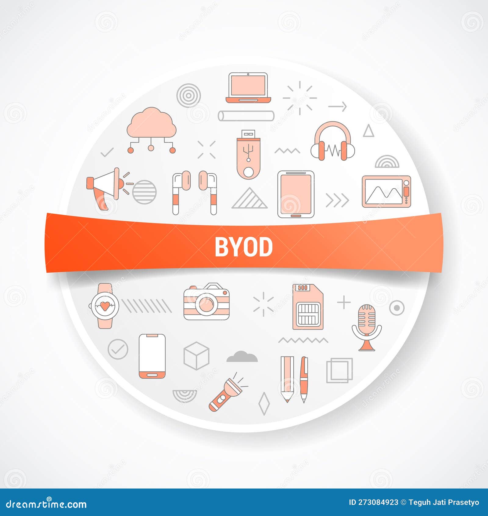 Devices With BYOD Royalty-Free Stock Photography | CartoonDealer.com ...