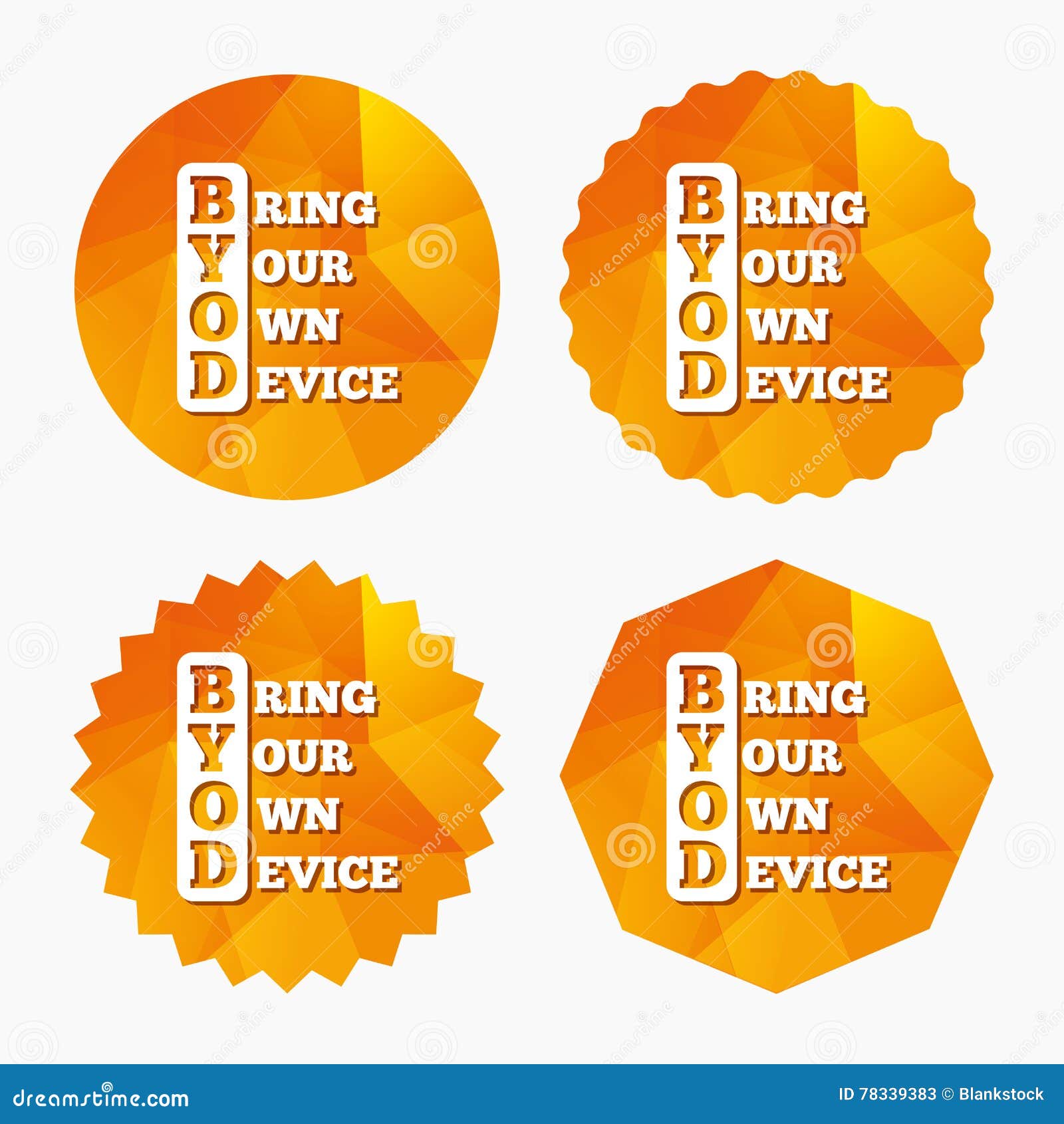 BYOD Sign Icon. Bring Your Own Device Symbol Stock Vector ...