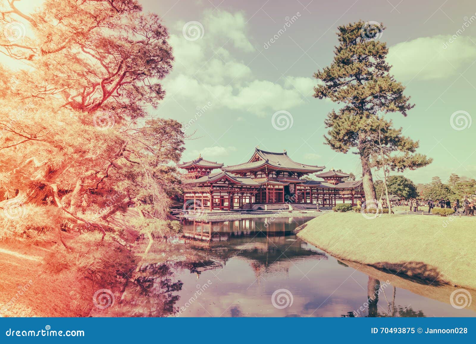 Byodo-i Templet Kyoto, Japan Fotografering för Bildbyråer - Bild av ...