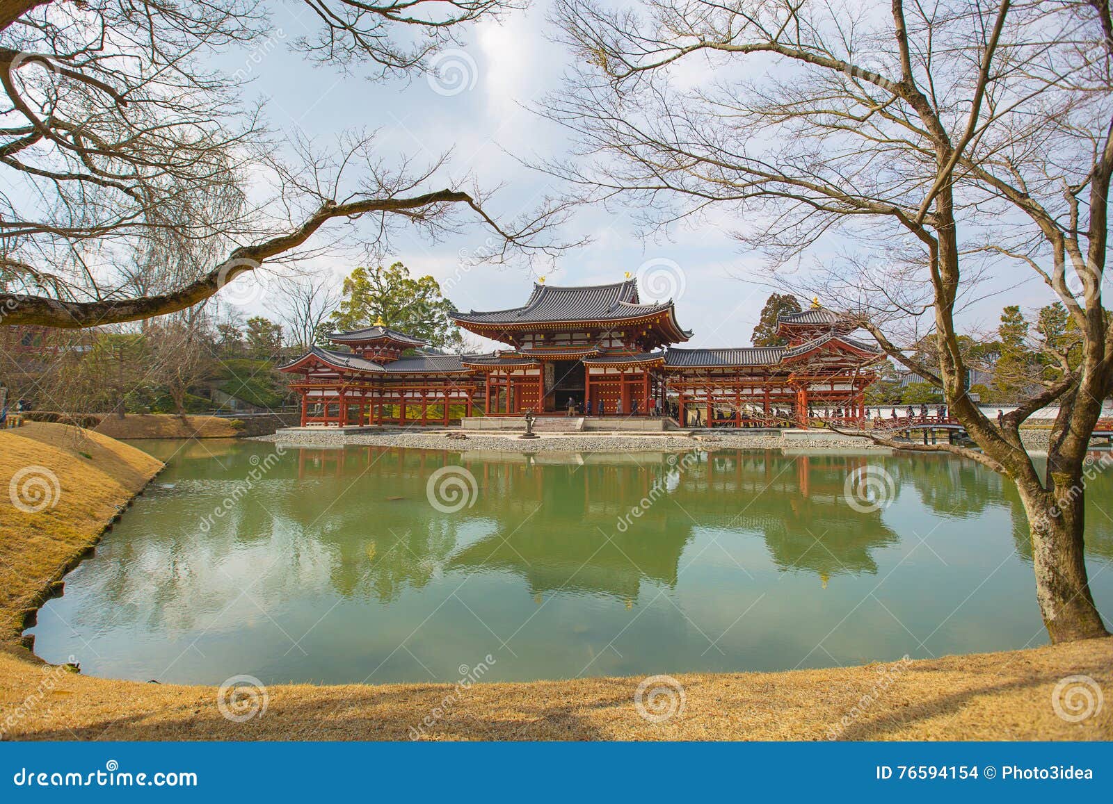 Byodo-in Temple. Japan. editorial stock image. Image of landscape ...