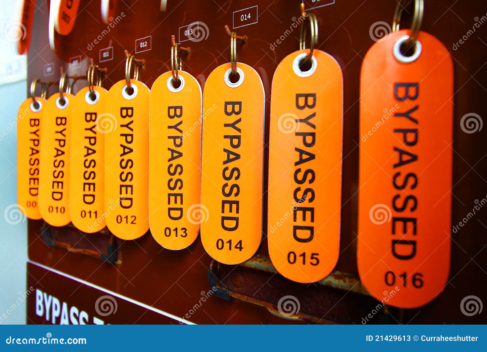 Bypass tag name stock image. Image of orange, cone, industry - 21429613