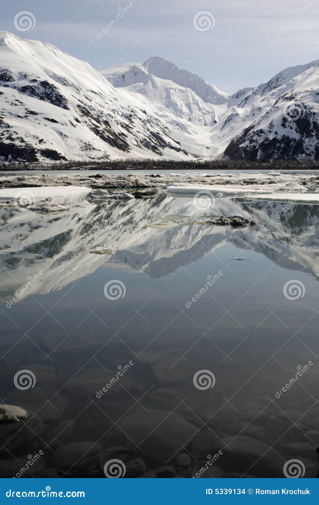 Byron Glacier, Alaska, in Spring Stock Photo - Image of spring, glacier ...