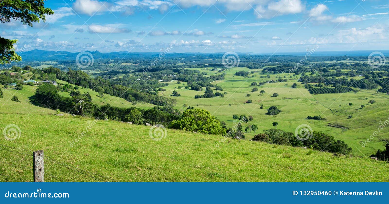 Byron Shire Landscape in the Summer. Stock Photo - Image of byron, land ...