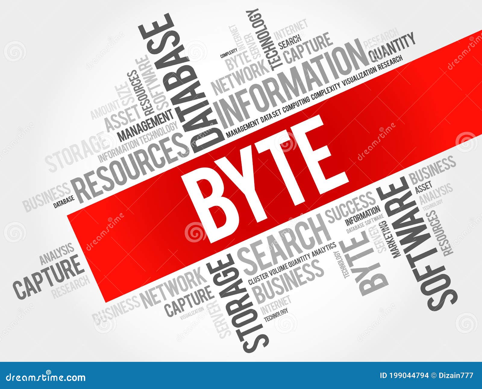 Byte Word Cloud Collage Royalty-Free Stock Photo | CartoonDealer.com ...