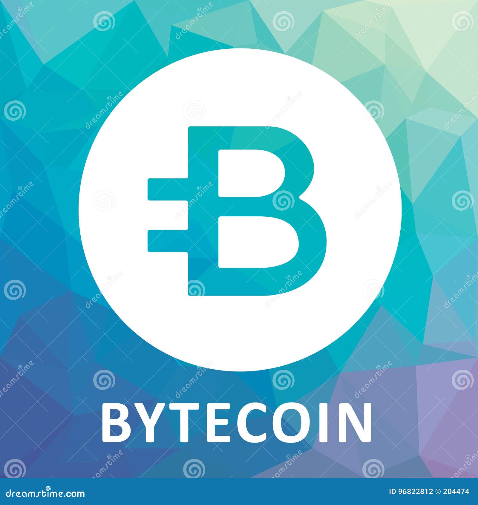 Bytecoin BCN Criptocurrency Vector Logo Stock Vector - Illustration of collection, cryptography ...