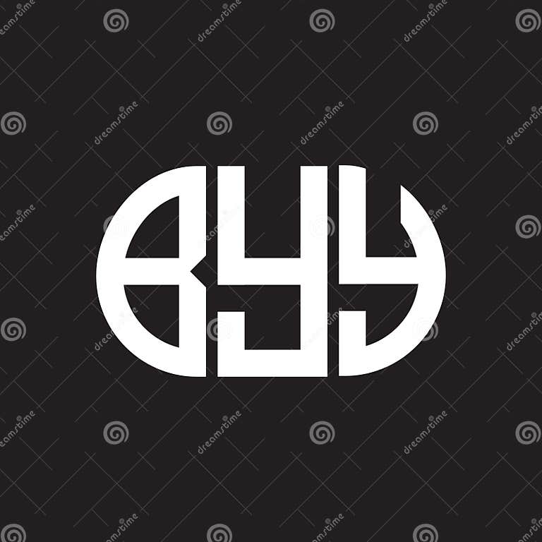 BYY Letter Logo Design on Black Background. BYY Stock Vector ...