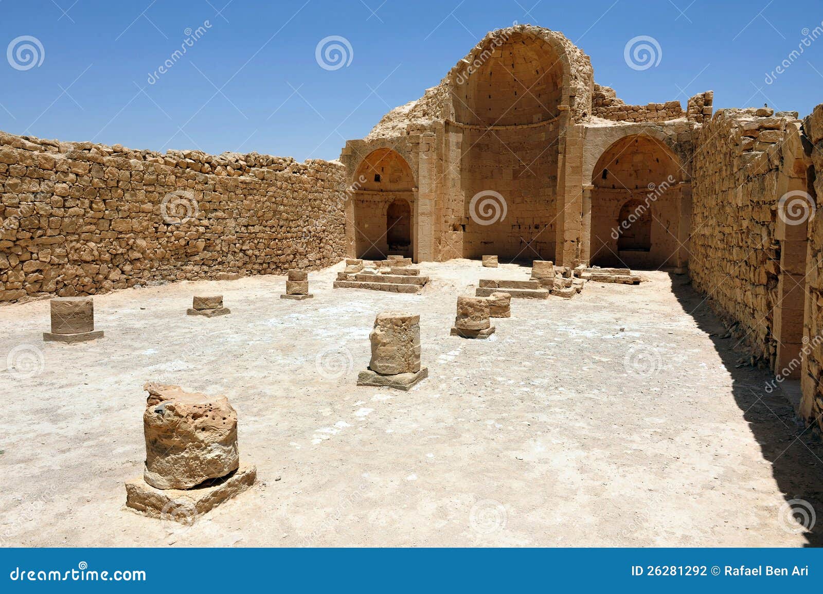 Byzantian city of Shivta stock photo. Image of byzantium - 26281292