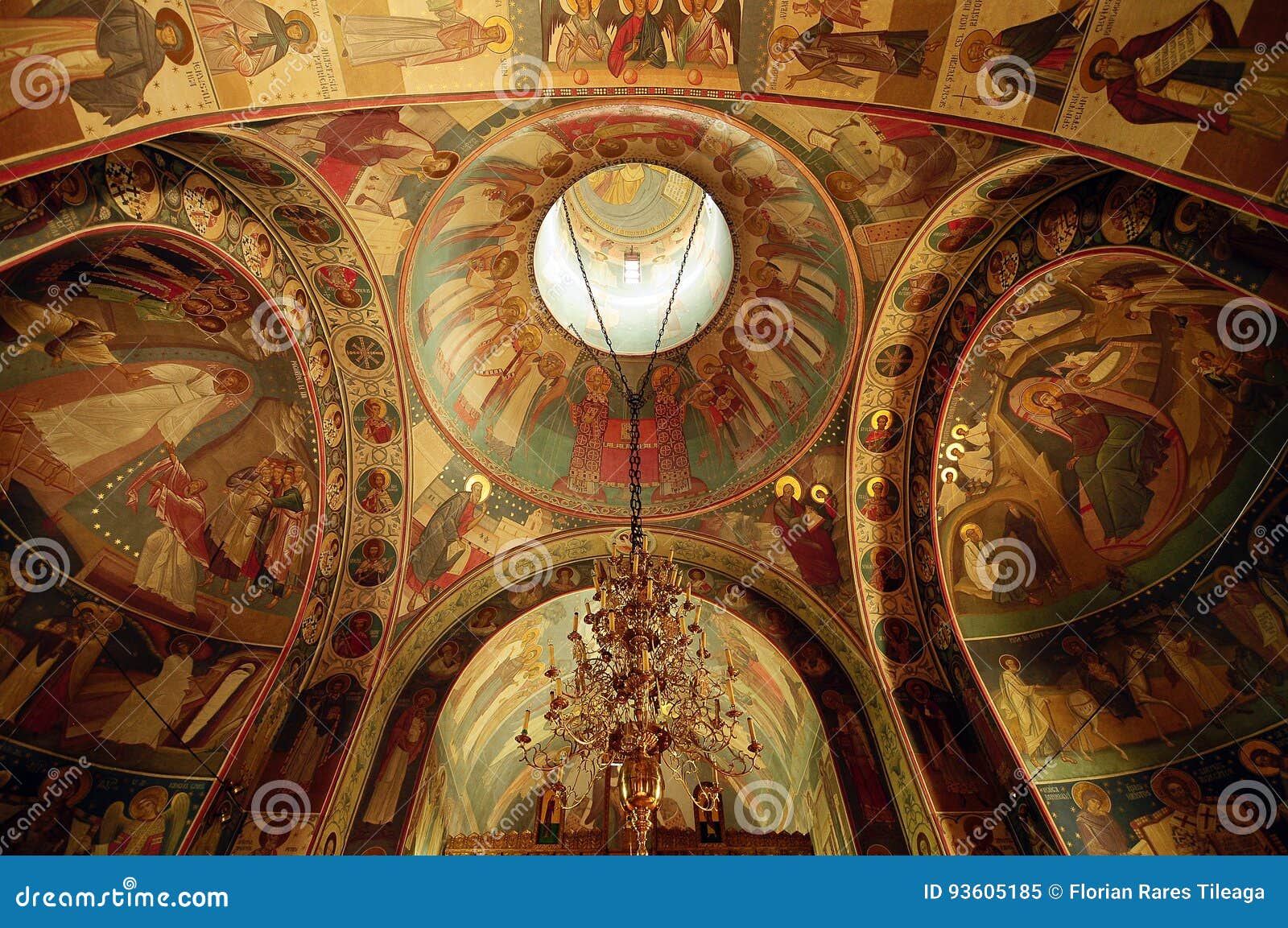 Byzantine ceiling in Rimet stock image. Image of ceiling - 93605185