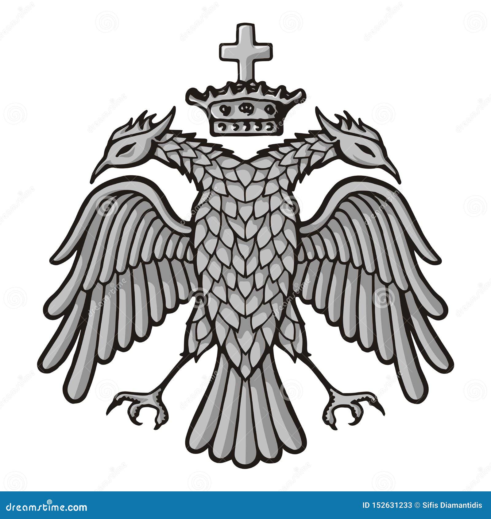 Byzantine Eagle, Flag Of Palaiologos Dynasty. Stock Photography ...