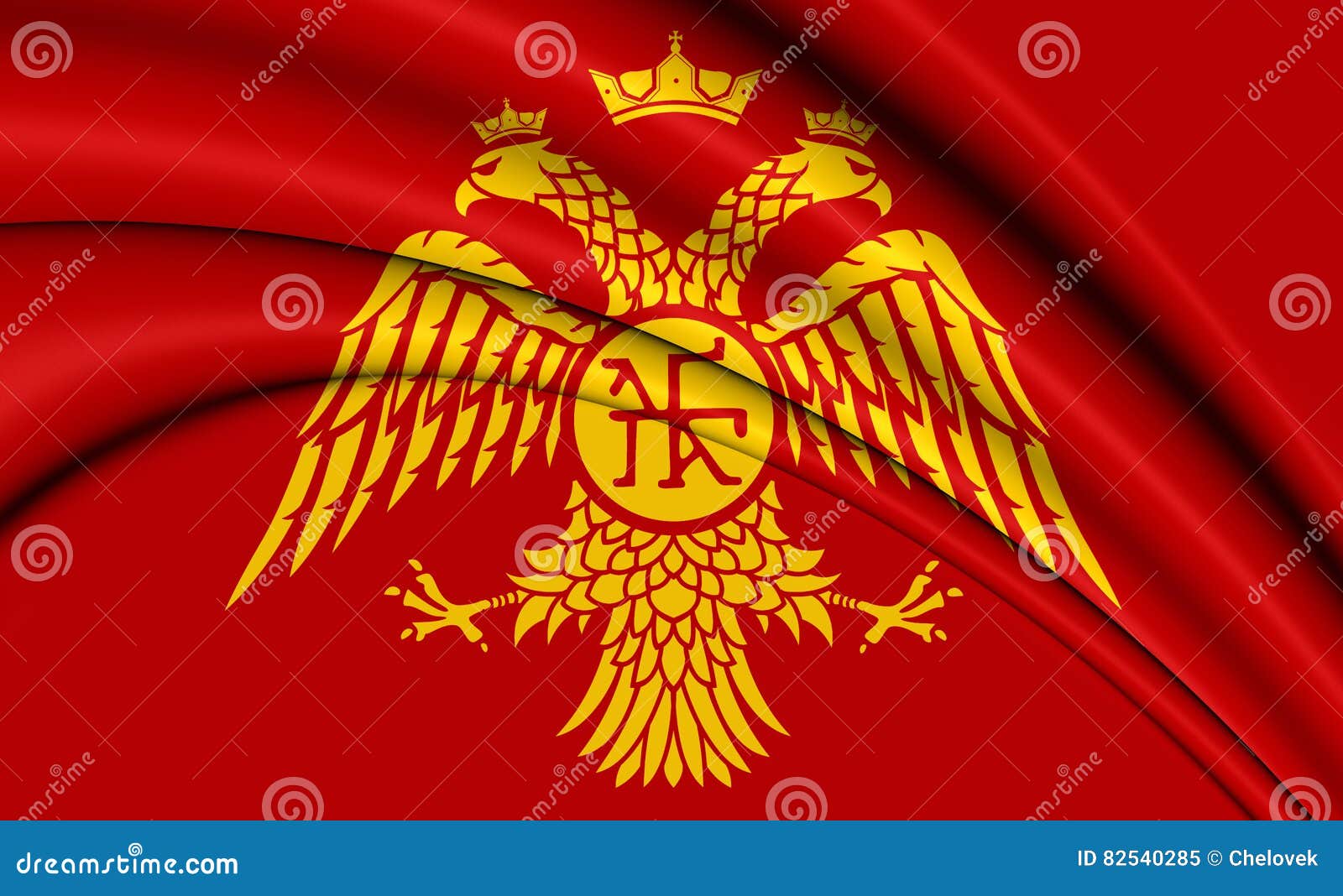 Byzantine Eagle, Flag Of Palaiologos Dynasty. Stock Photography ...