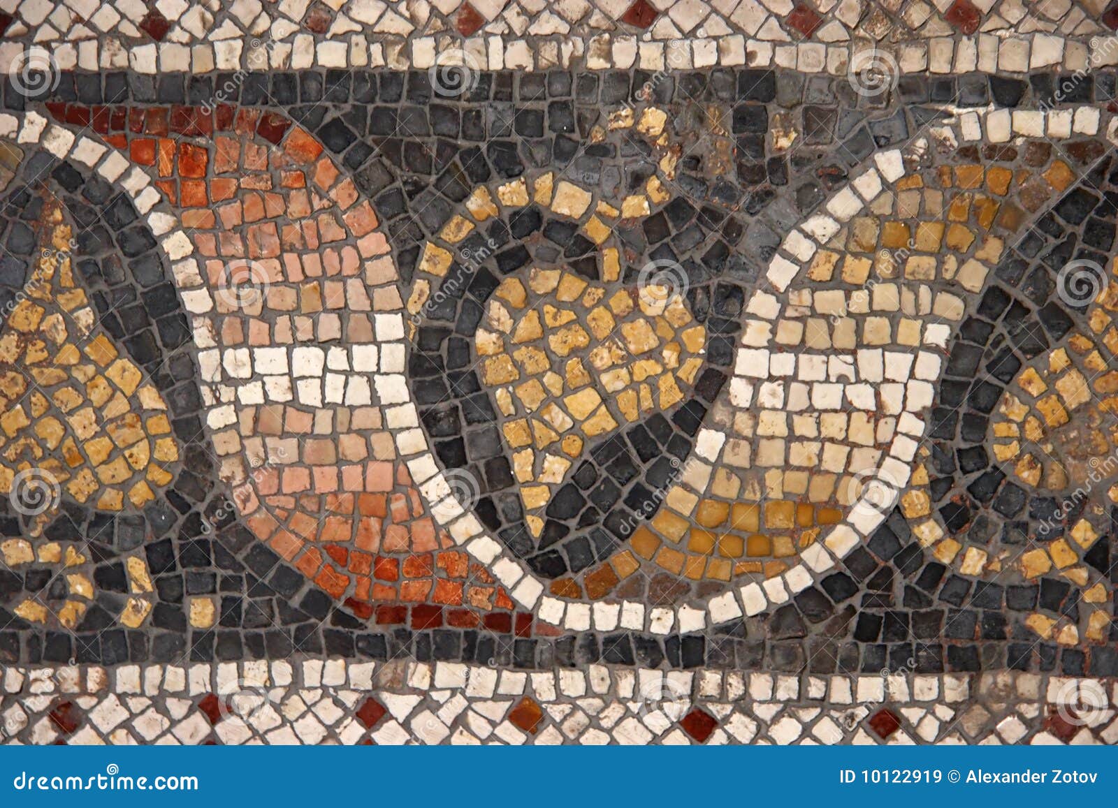 Byzantine Mosaic, Great Palace Museum, Istanbul, Turkey Editorial Stock ...