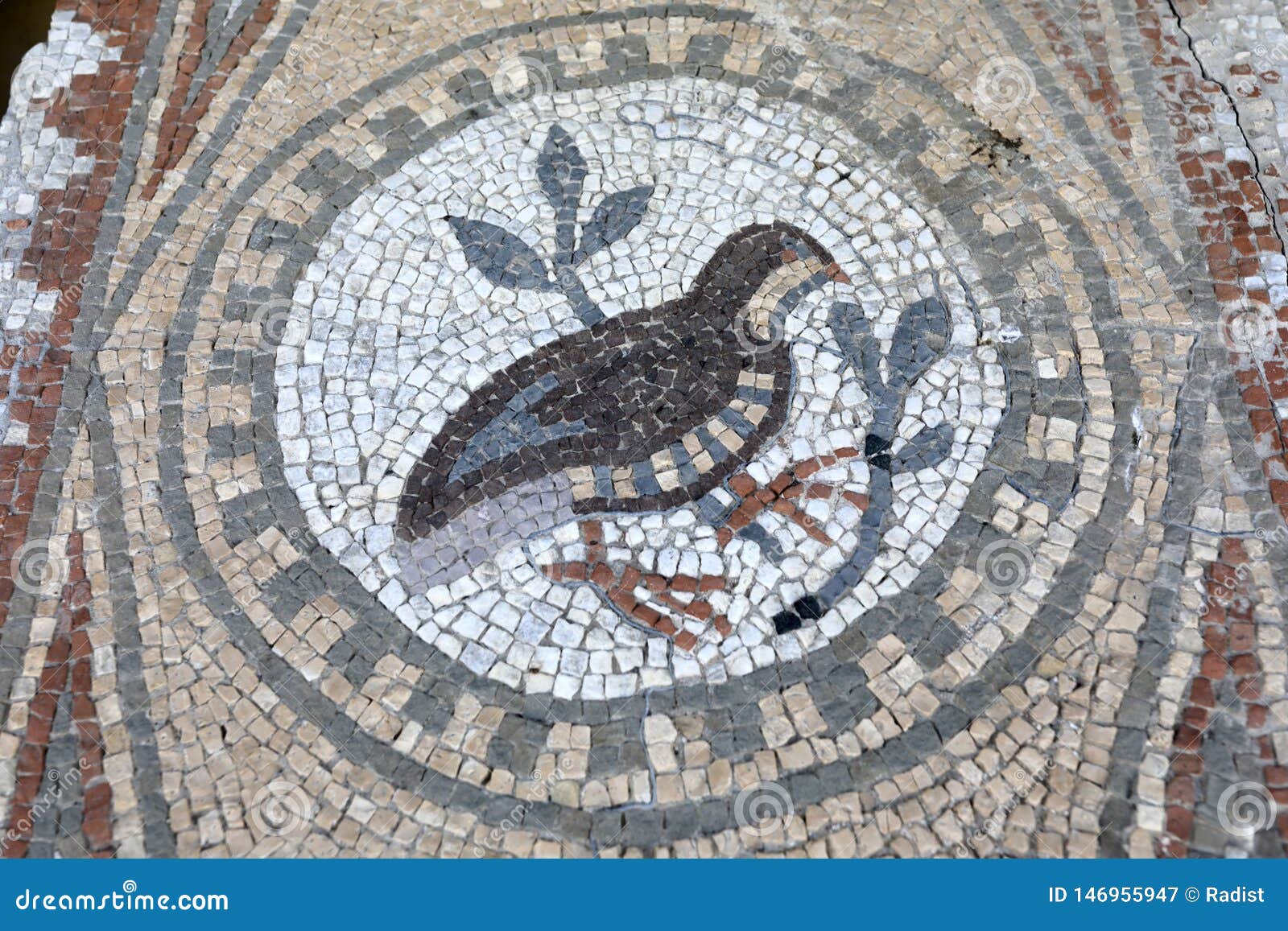 Byzantine Mosaic in Chersonesos Stock Image - Image of basilica ...