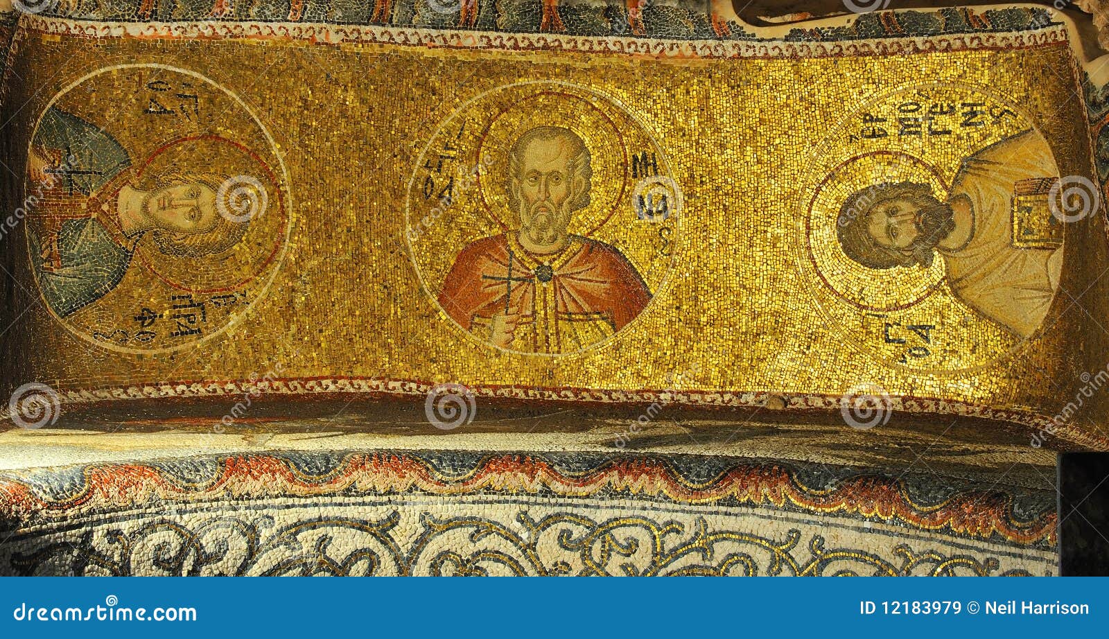 Byzantine mosaics stock image. Image of greek, byzantium - 12183979