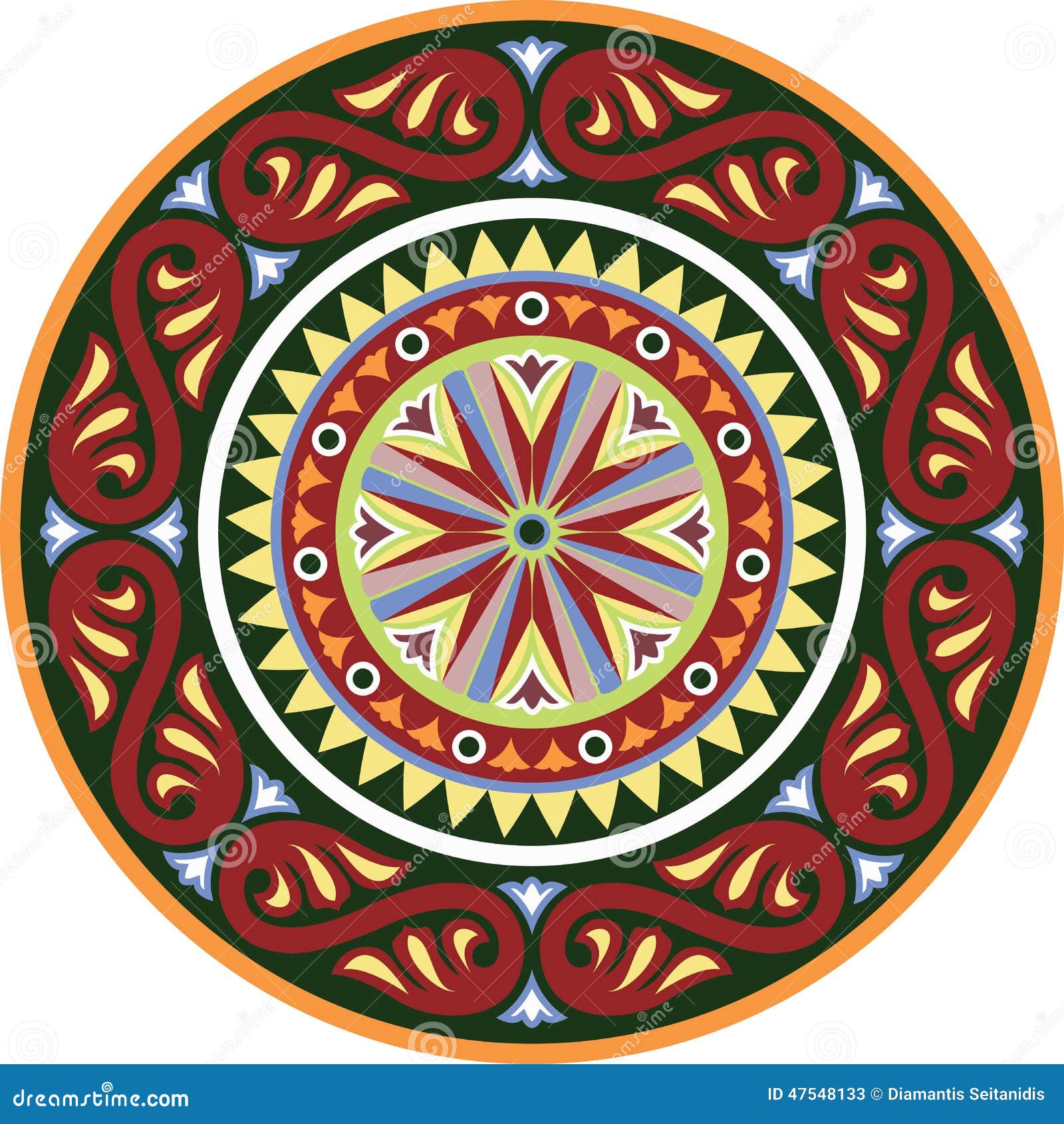 Byzantine Motif Cartoon Vector | CartoonDealer.com #47548133