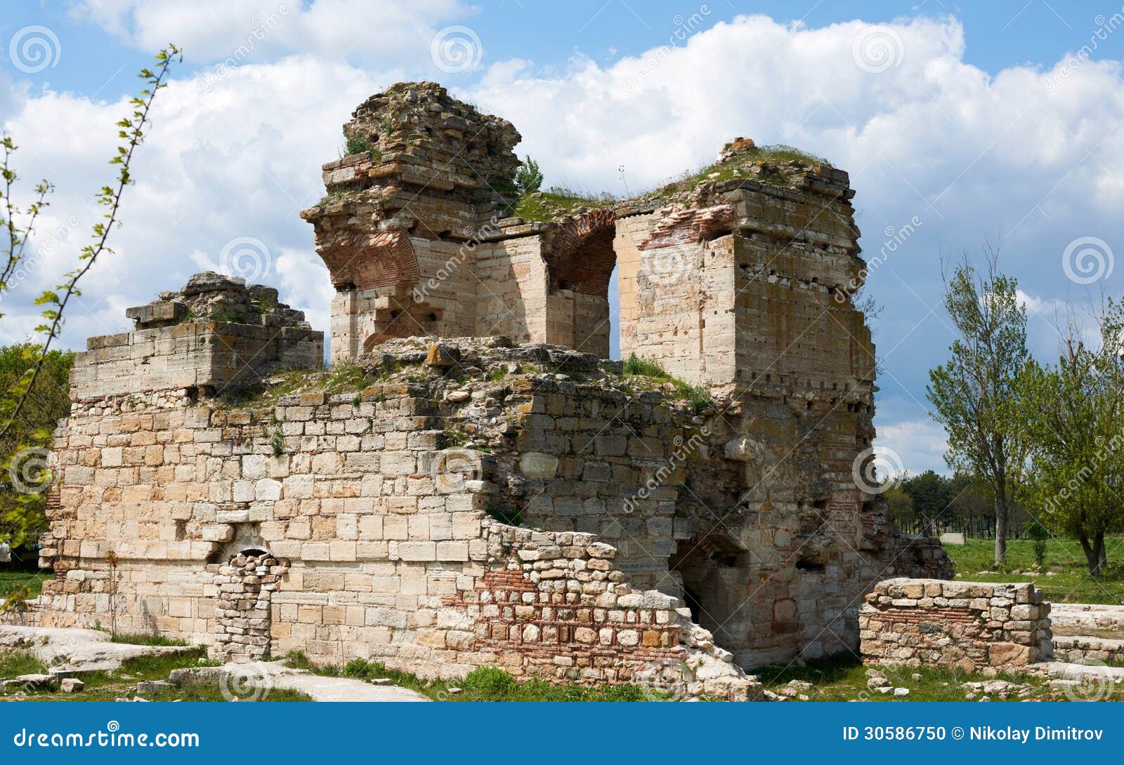 Byzantine ruins in Edirne stock photo. Image of bisantine - 30586750