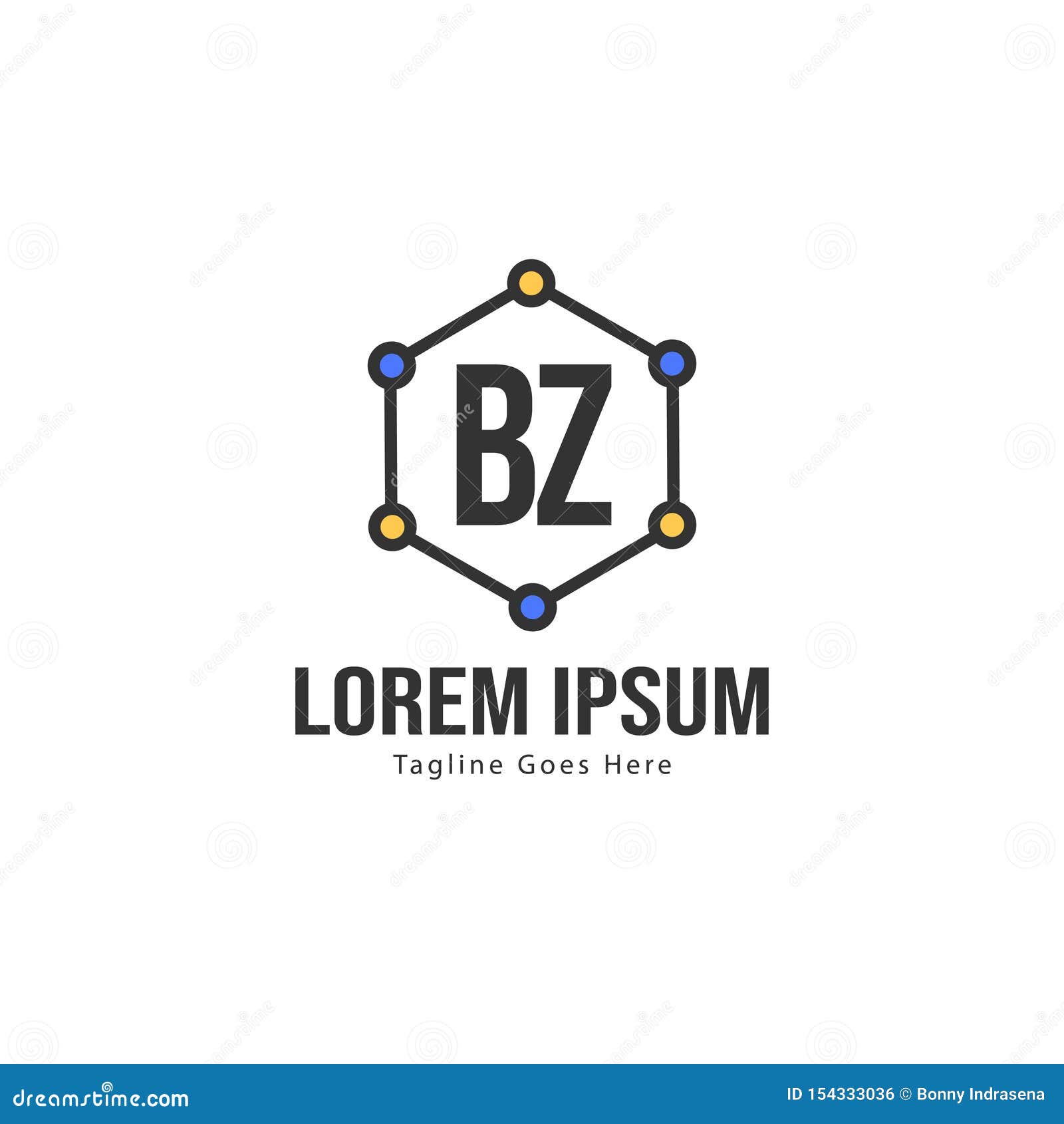 BZ Letter Logo Design. Creative Modern BZ Letters Icon Illustration ...