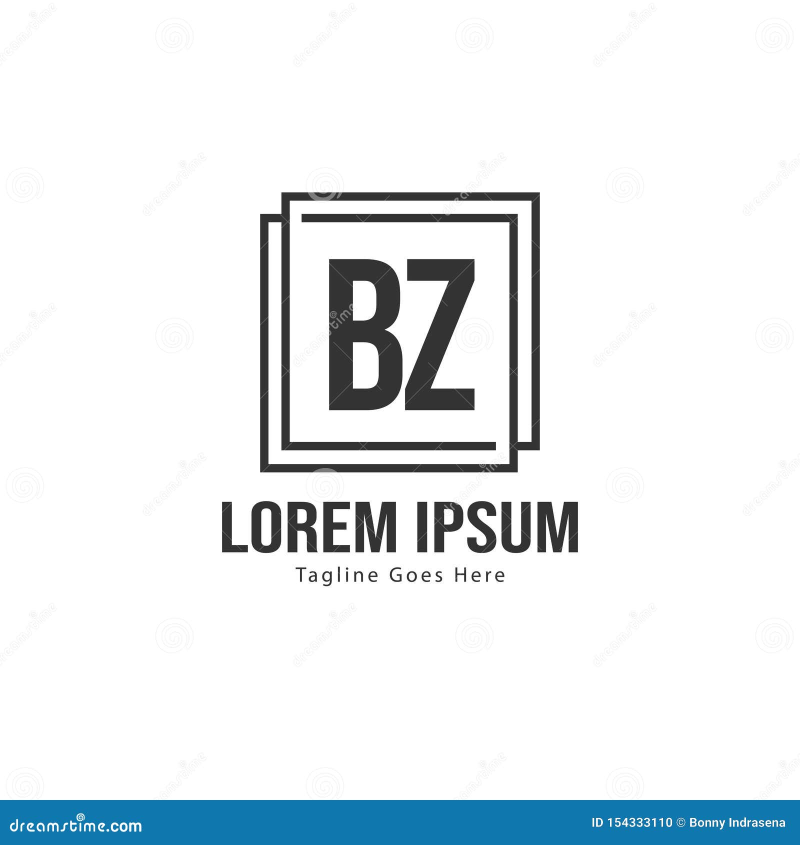 BZ Letter Logo Design. Creative Modern BZ Letters Icon Illustration ...