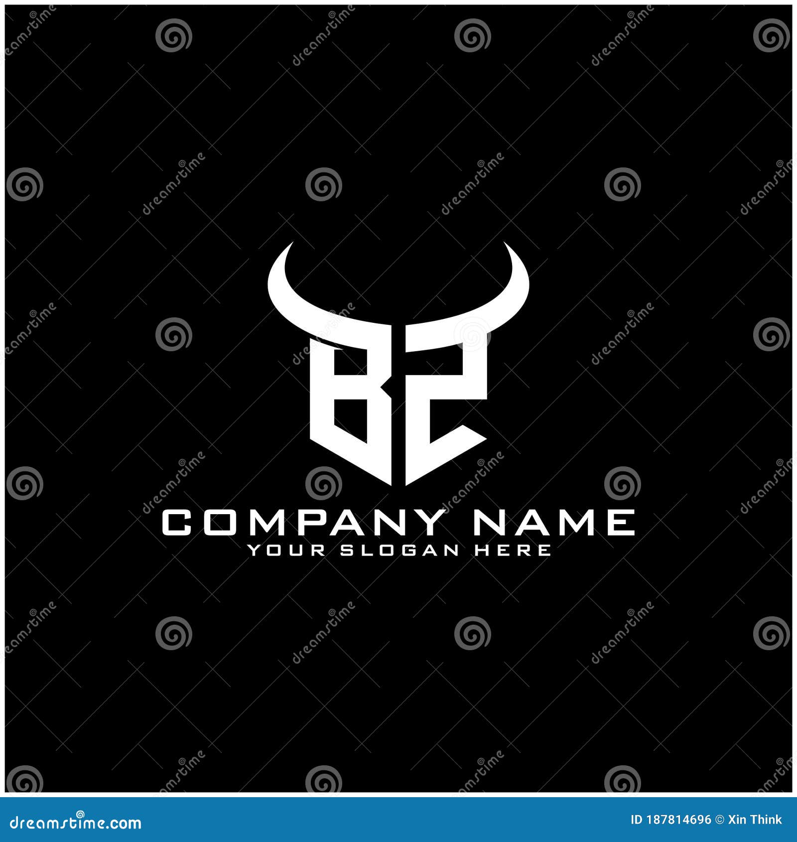 BZ Letter Logo Icon Design Template Elements Stock Vector ...