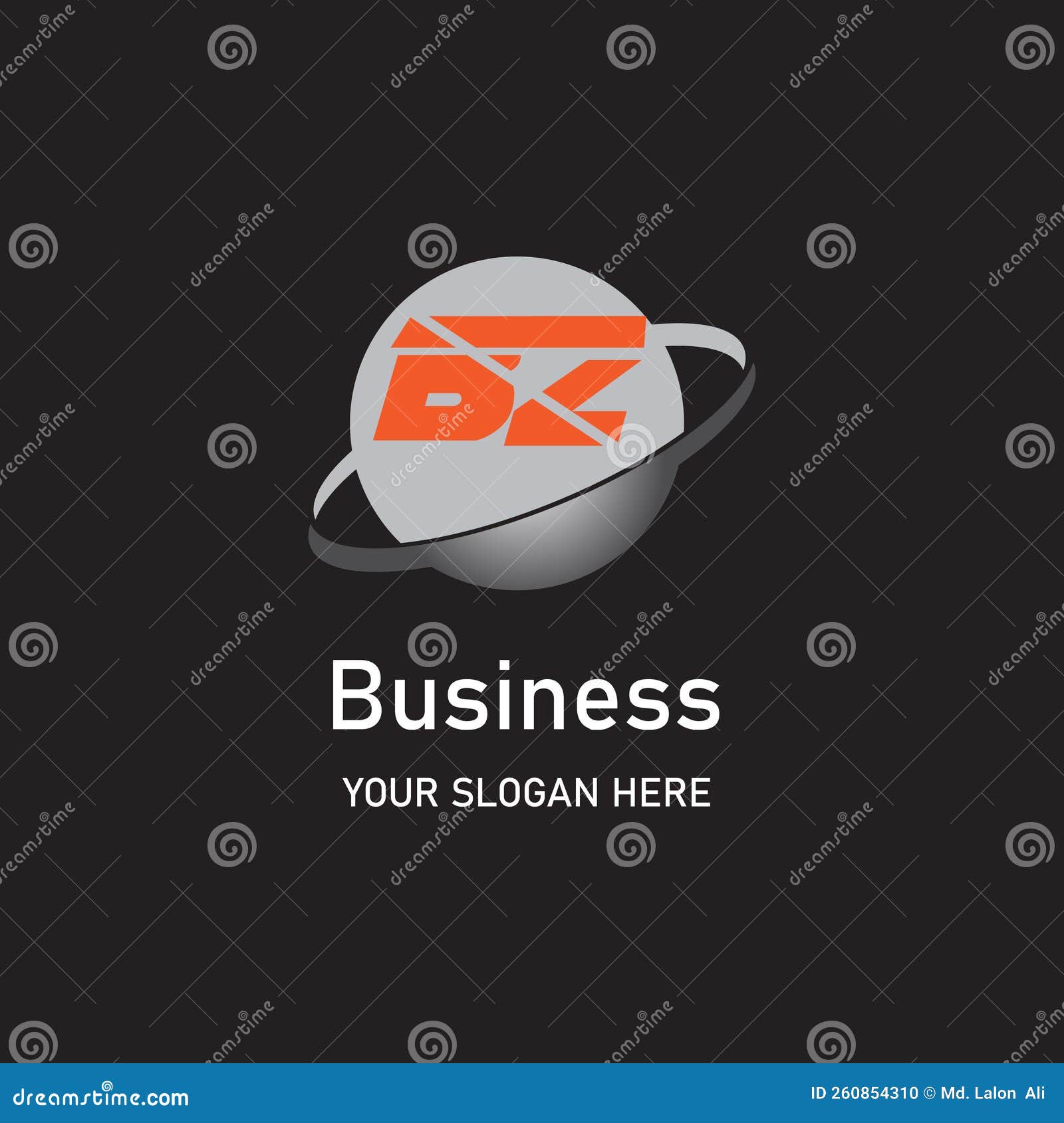 BZ Text Logo Design stock vector. Illustration of line - 260854310