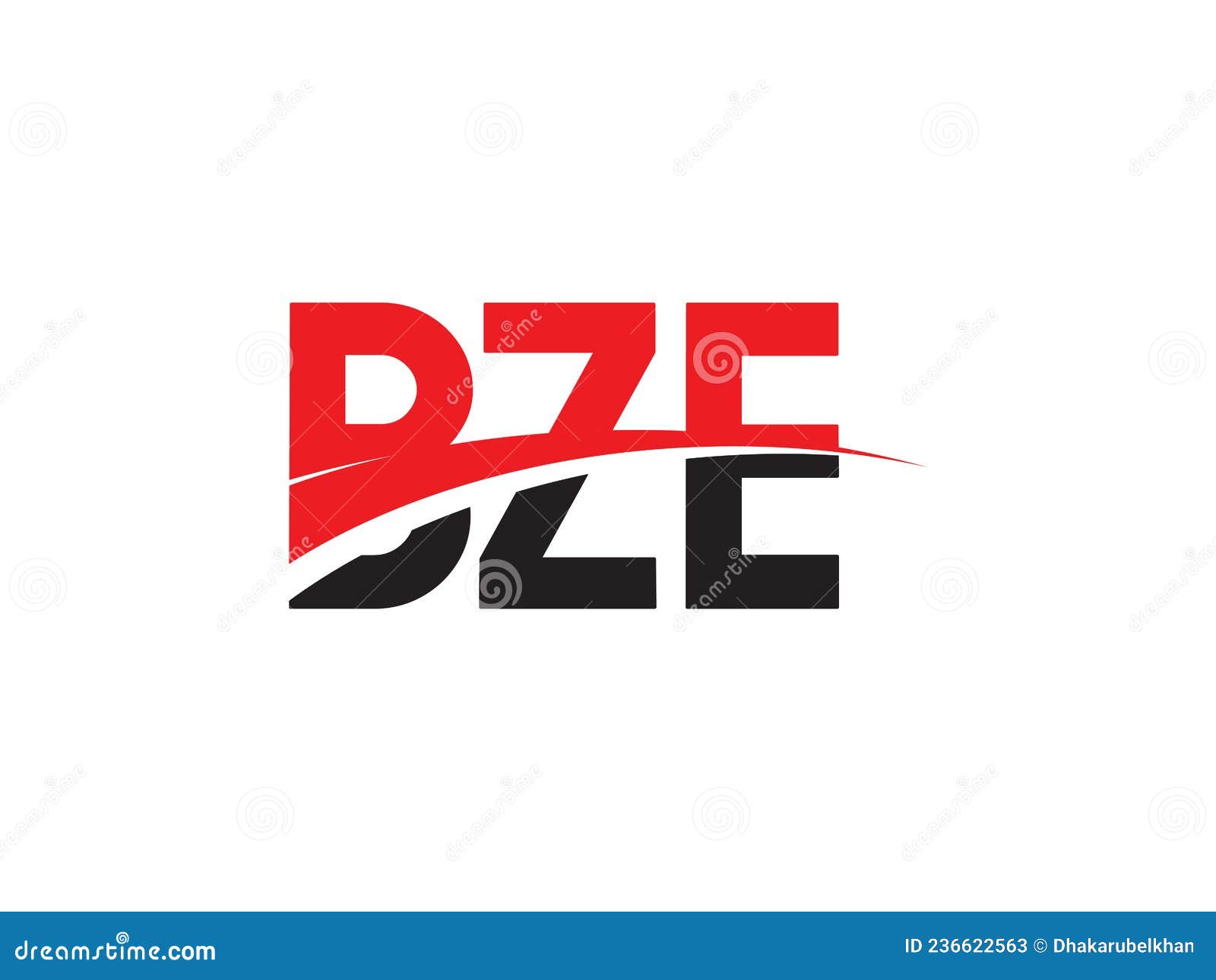 BZE Letter Initial Logo Design Vector Illustration Stock Vector ...