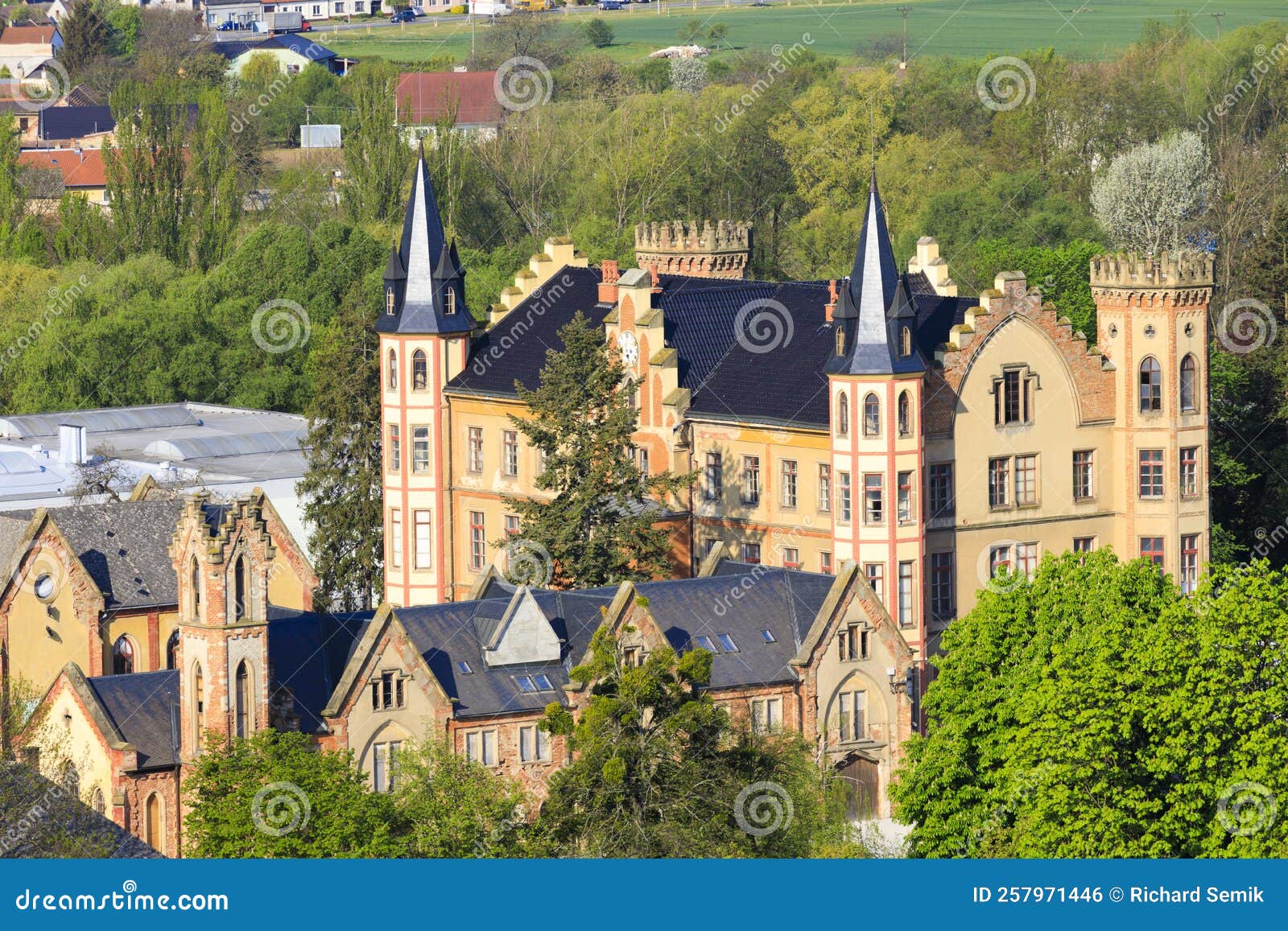 Bzenec Castle in Southern Moravia, Czech Repblic Stock Photo - Image of ...