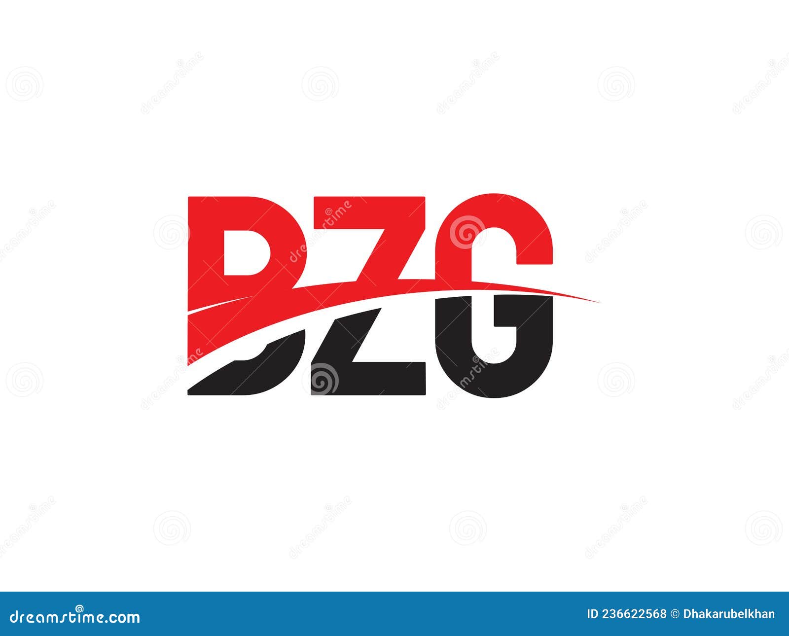 BZG Letter Initial Logo Design Vector Illustration Stock Vector ...