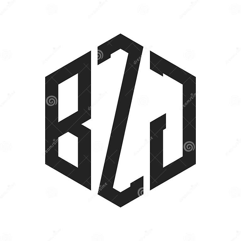BZJ Logo Design. Initial Letter BZJ Monogram Logo Using Hexagon Shape ...