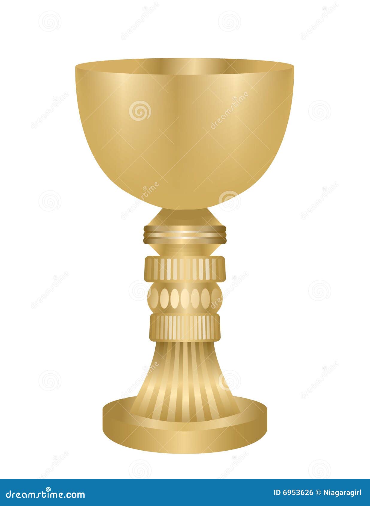 Cáliz del oro ilustración del vector. Ilustración de reflexiones - 6953626