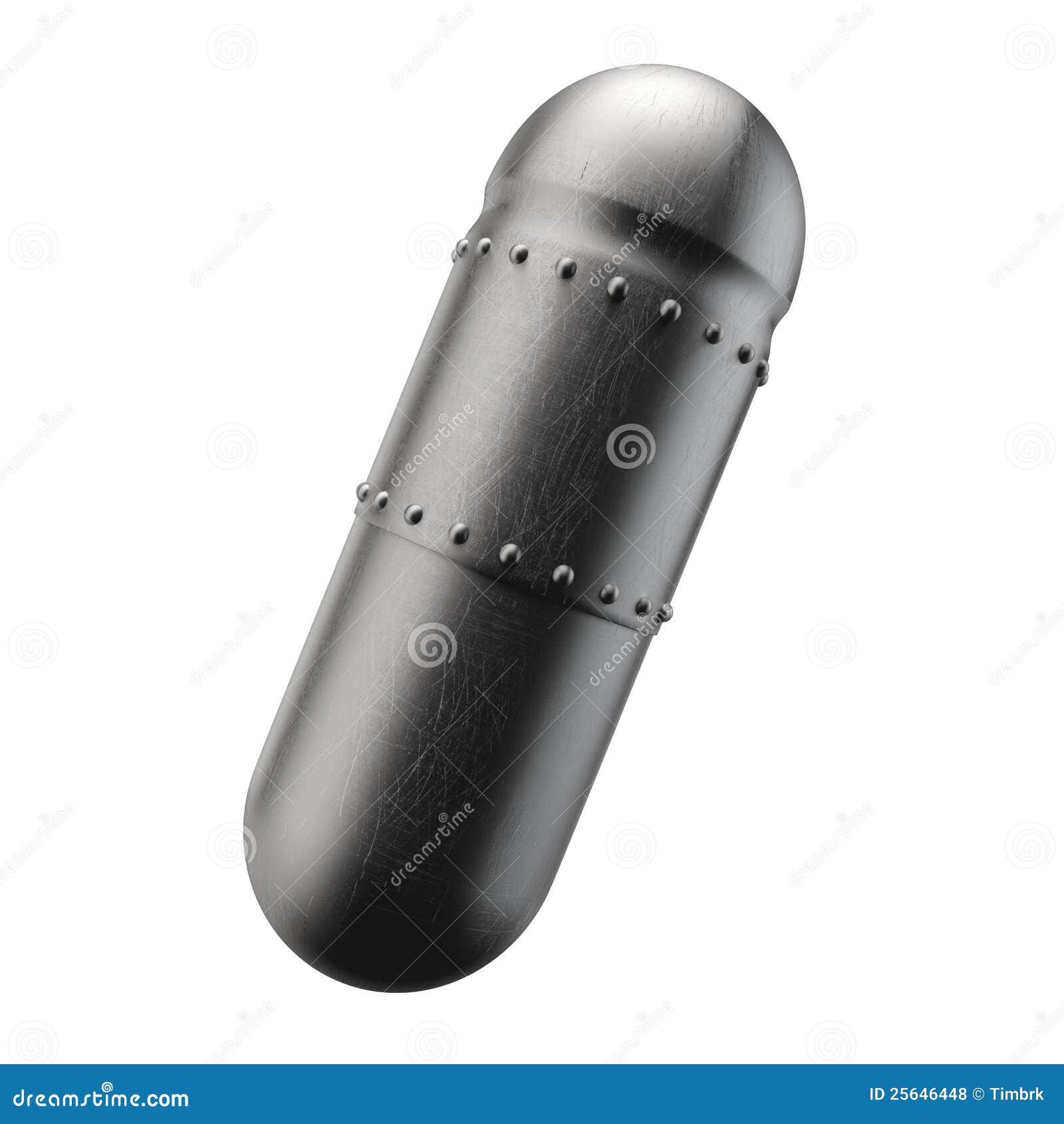 Cápsula del metal stock de ilustración. Ilustración de forma - 25646448