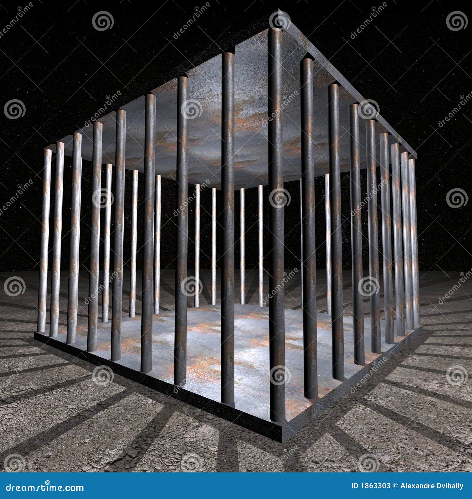 Cárcel - celda de prisión imagen de archivo. Imagen de sombra - 1863303