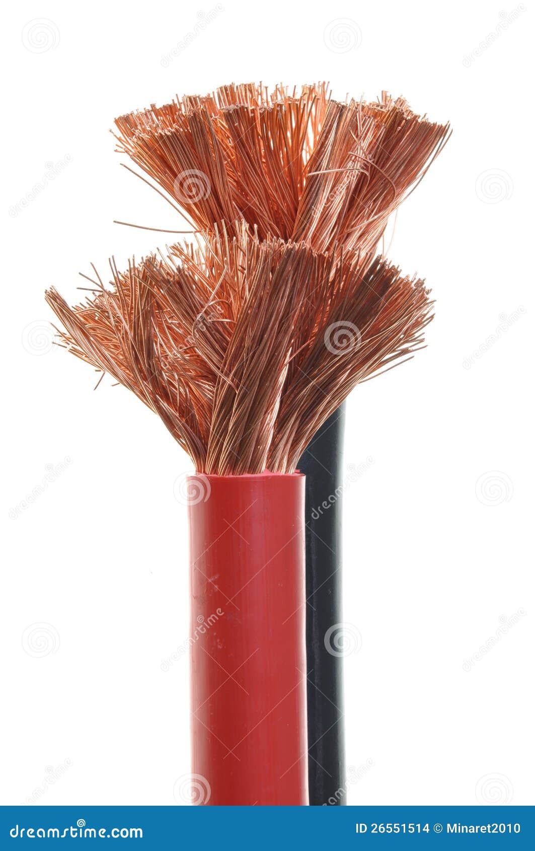 Câbles de cuivre photo stock. Image du électricité, augmentation - 26551514