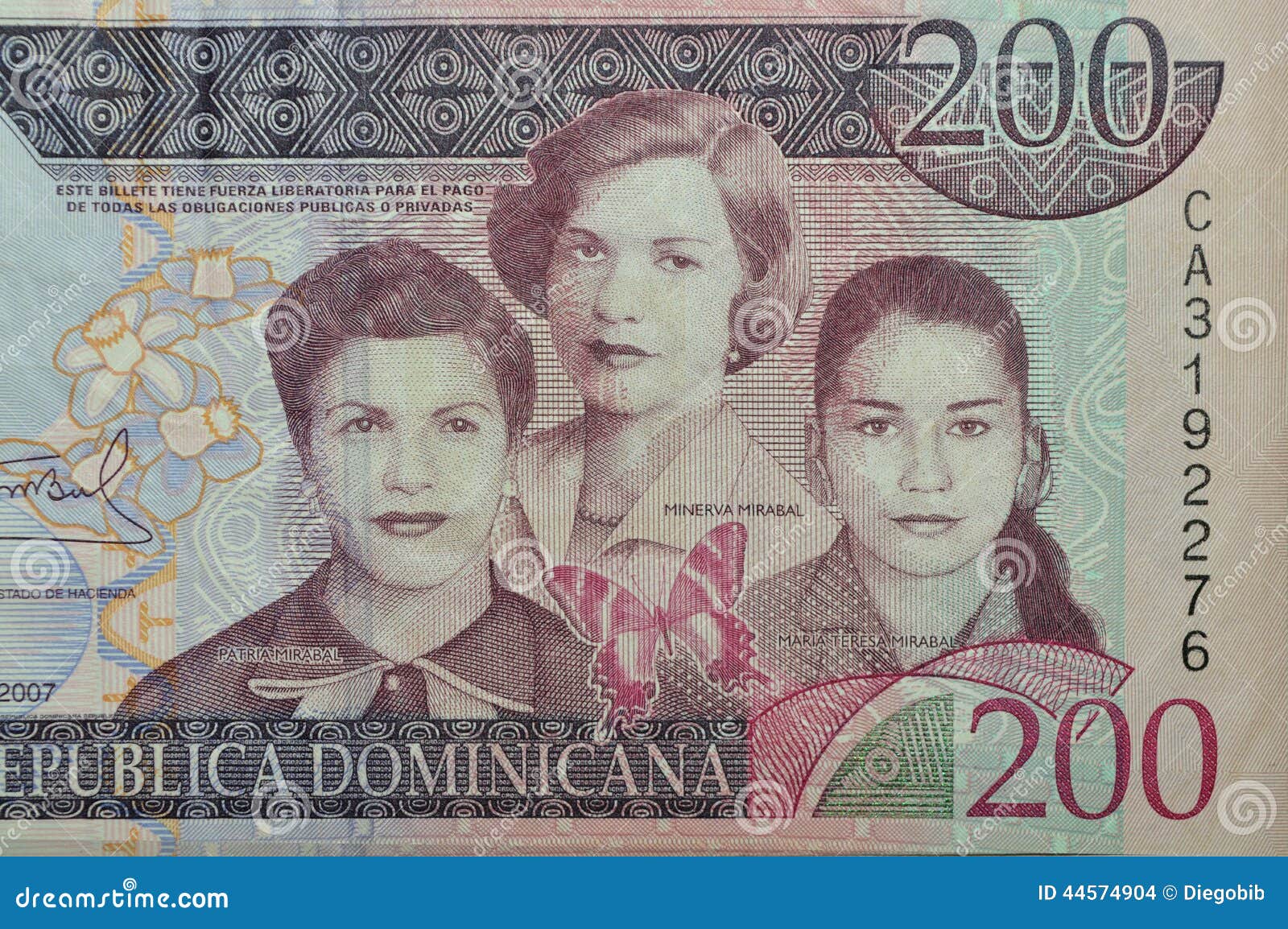 Cédula Do Dominican Da Irmã De Mirabal Foto de Stock - Imagem de moeda ...