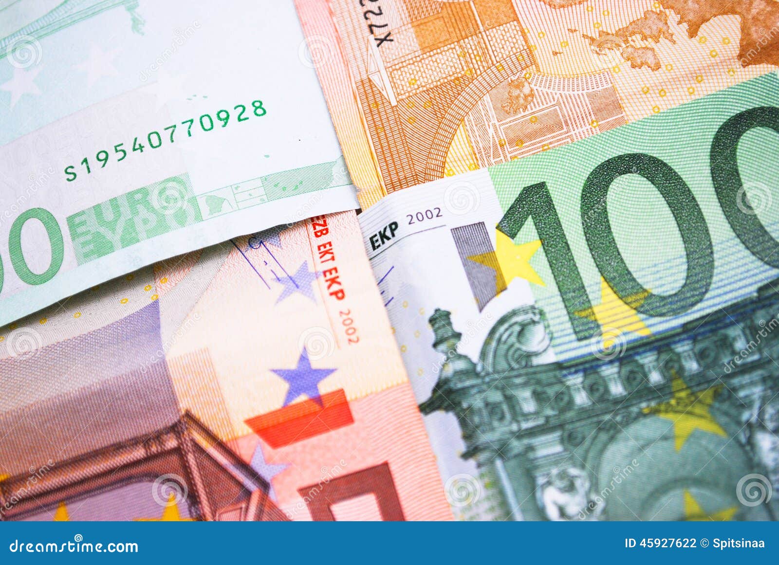 Cédula do Euro foto de stock. Imagem de econômico, ganância - 45927622