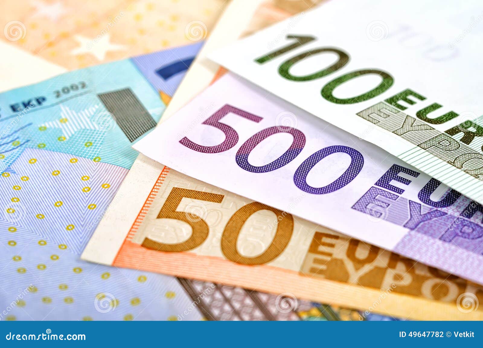 Cédula do Euro foto de stock. Imagem de banco, troca - 49647782