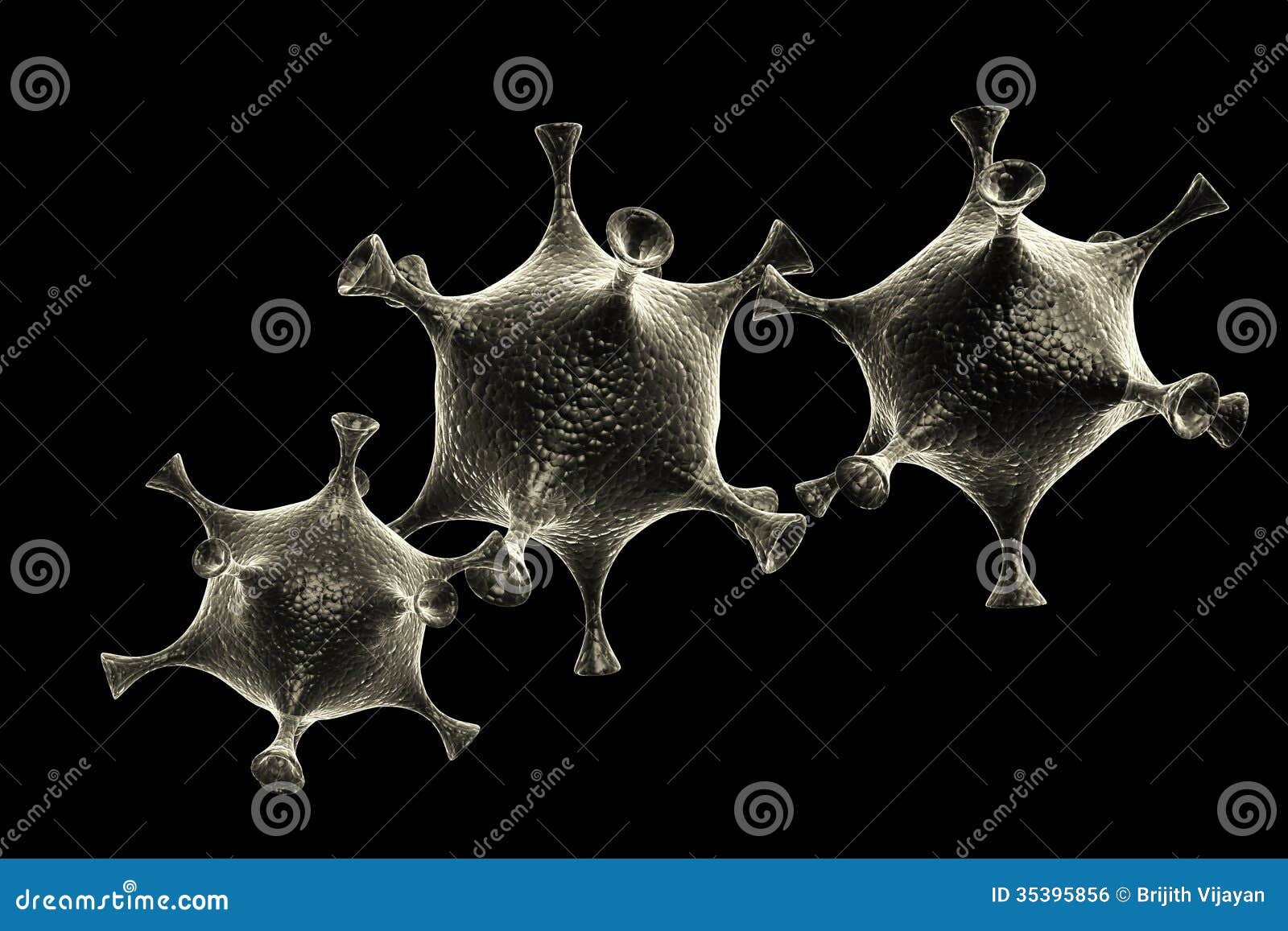 Célula del virus stock de ilustración. Ilustración de ciencia - 35395856