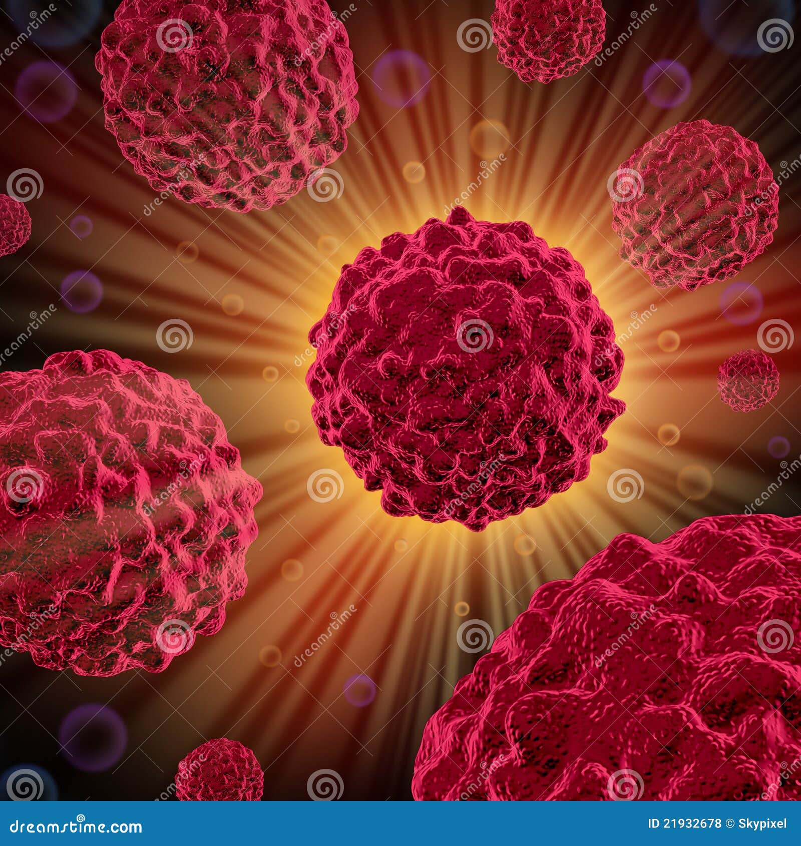 Células cancerosas ilustração stock. Ilustração de médico - 21932678