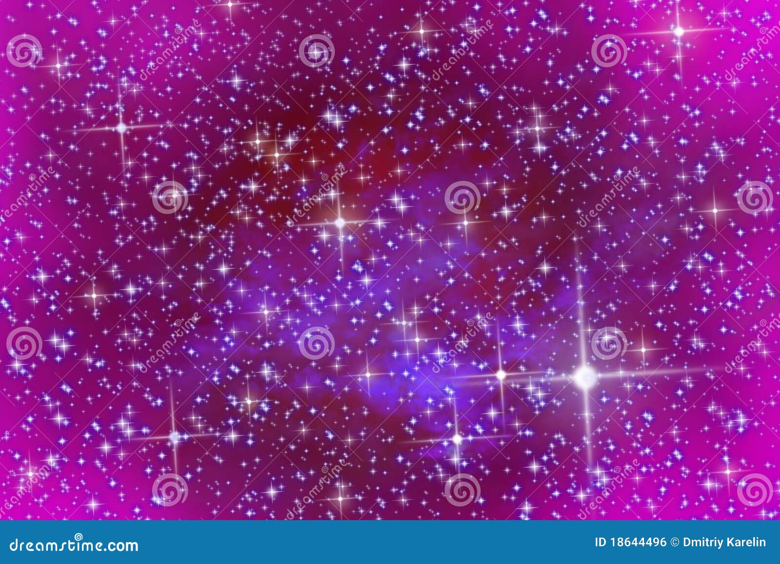 Céu e estrelas cor-de-rosa ilustração stock. Ilustração de arte - 18644496