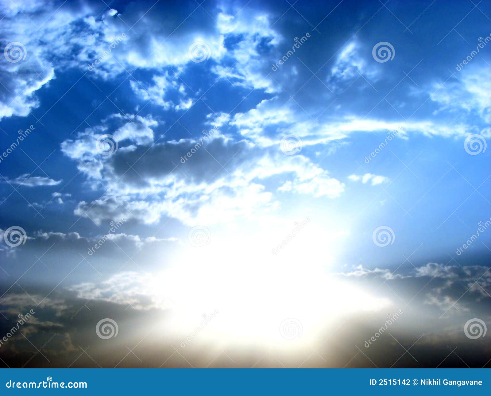 Céus celestiais foto de stock. Imagem de glorioso, imortal - 2515142