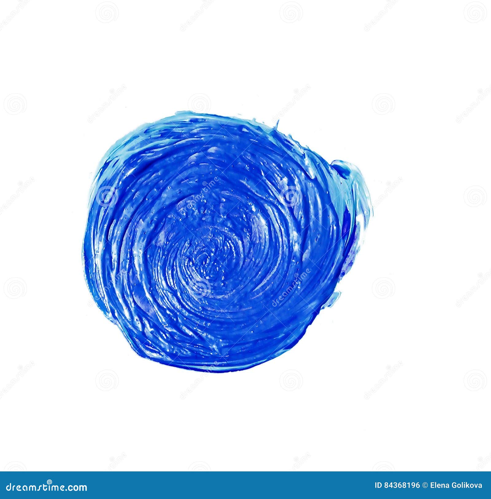 Círculo azul da pintura ilustração stock. Ilustração de creatividade ...